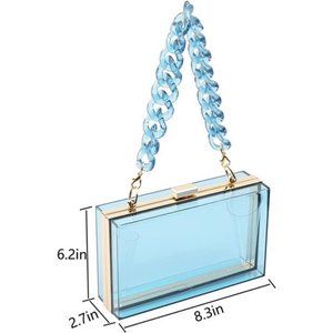 Bags | Women Acrylic Transparent Gold Star Evening Bags Purses Clutch ...